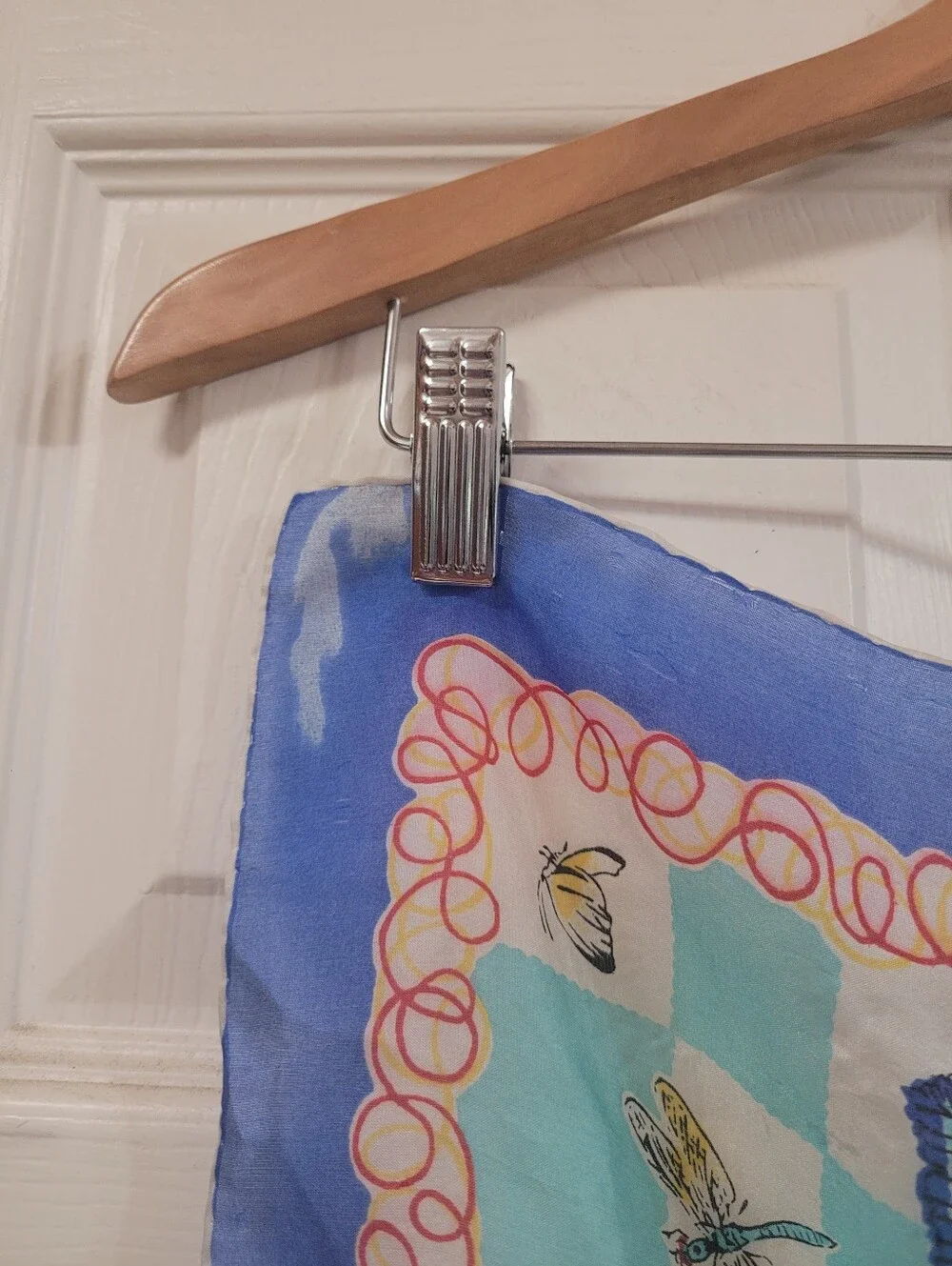 vintage American | Accessories | Vintage Silk Handkerchief Butterfly ...